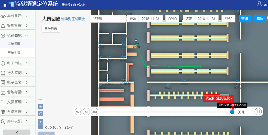 Smart prison - prison personnel positioning - ehigh constant high