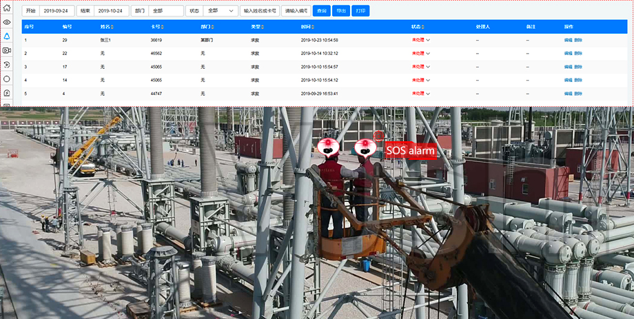 Power plant personnel positioning system - ehigh constant height