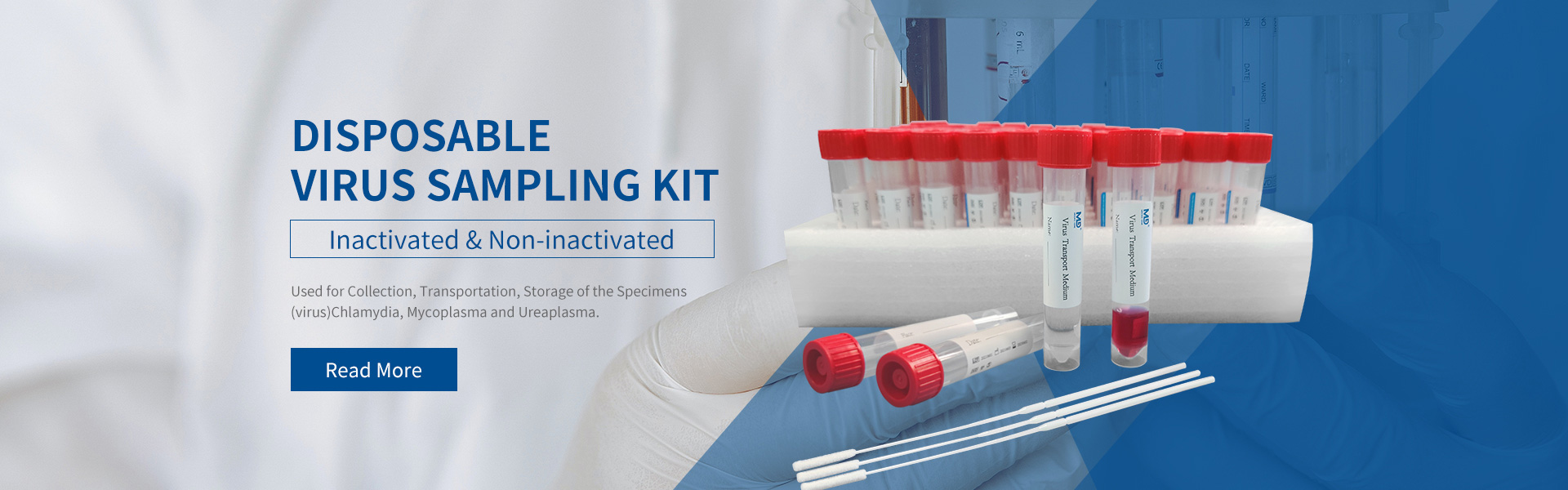 Specimen Collection Swabs-Saliva Collection Kit-Virus Transport Medium ...