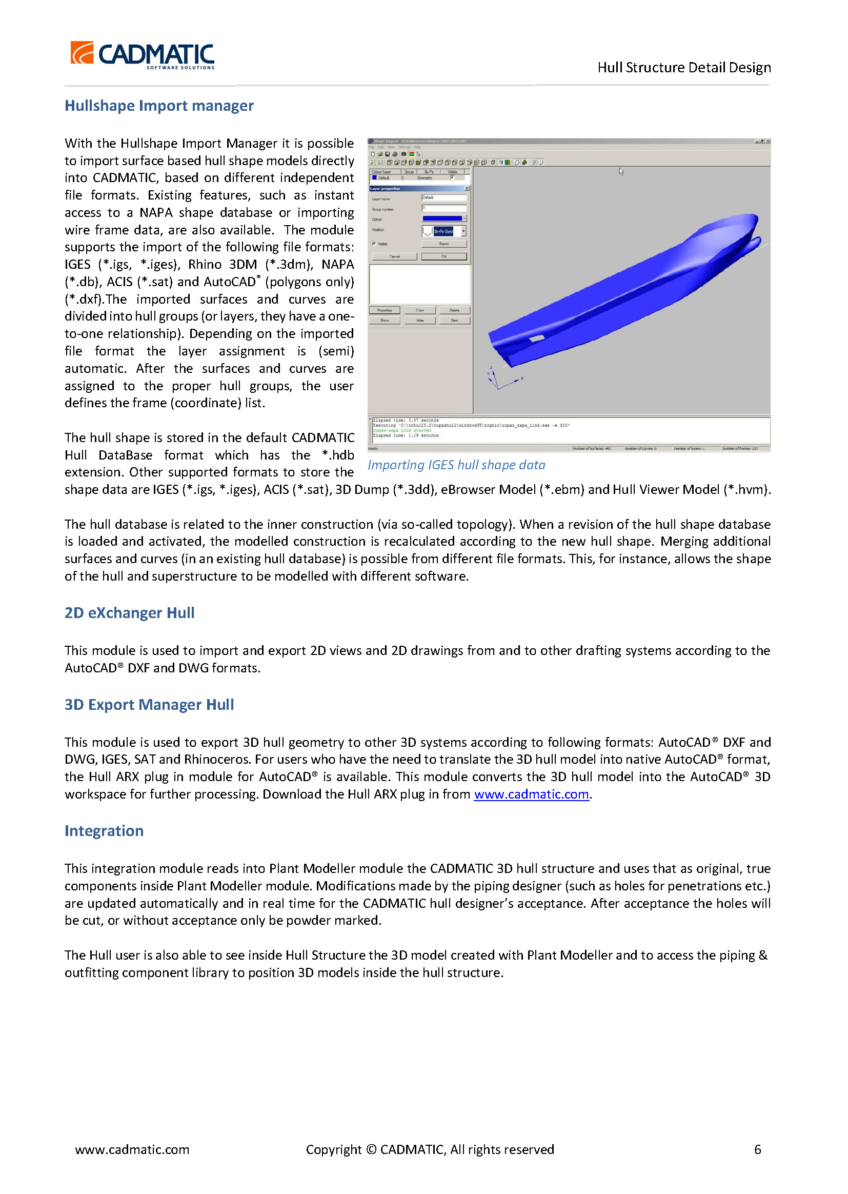 CADMATIC Hull Structure Detail Design